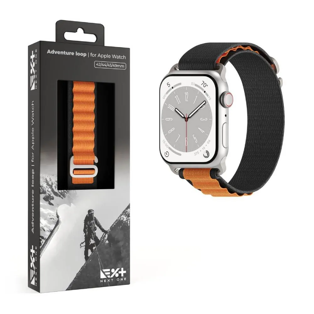 Remen za sat NEXT ONE 45/49mm Black/Orange Adventure Loop zamjenski za ...
