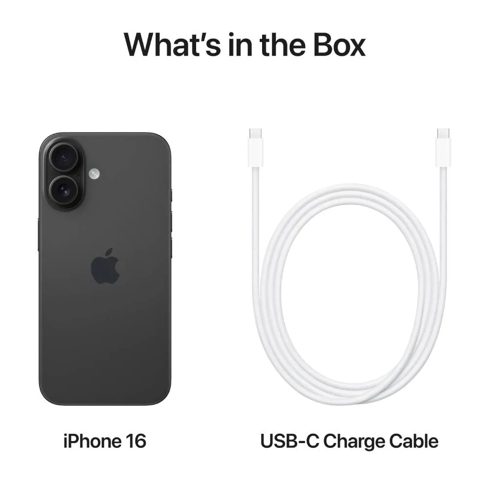 Mobitel Smartphone Apple iPhone 16 128GB - Black (MYE73SX/A) | Svijet ...