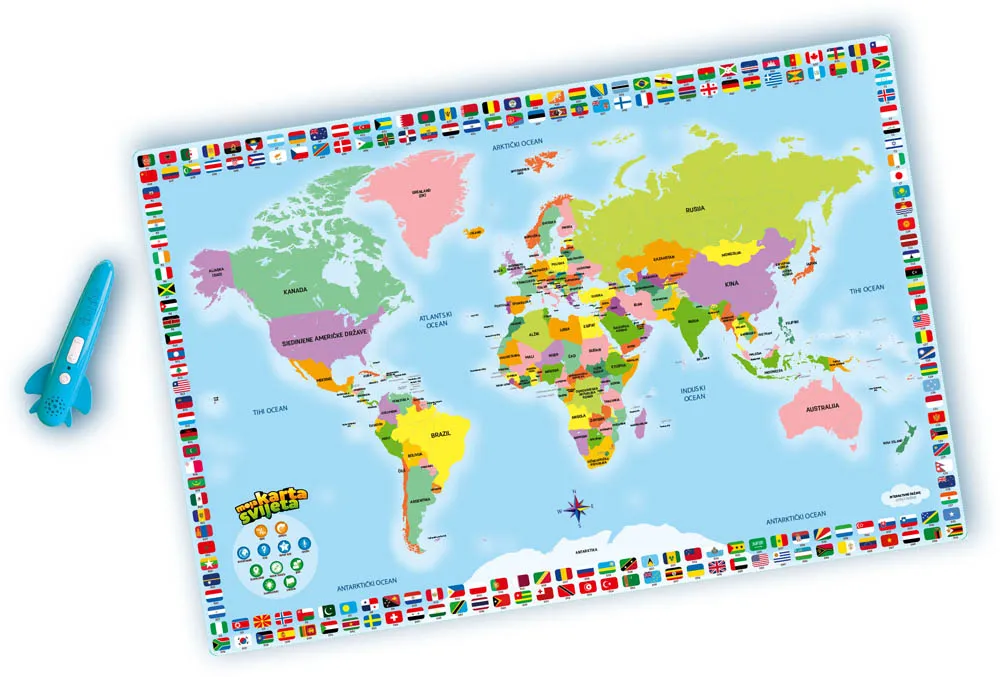 Edukativna društvena igra Karta svijeta MyMap World Tour | Svijet-medija.hr