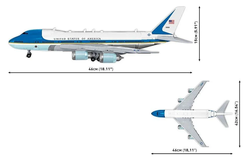 Set COBI kocke avion Boeing 747 Air Force One (26610) | Svijet-medija.hr