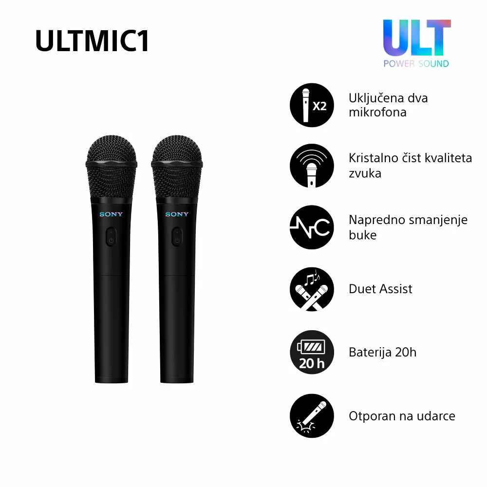 Mikrofon bežični SONY UO-ULTMIC1 ULT Power sound | Svijet-medija.hr