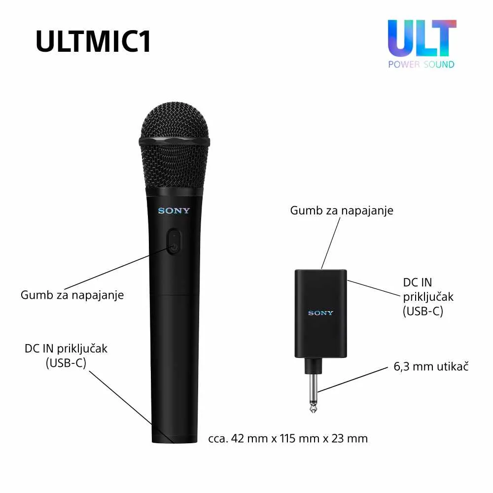Mikrofon bežični SONY UO-ULTMIC1 ULT Power sound | Svijet-medija.hr