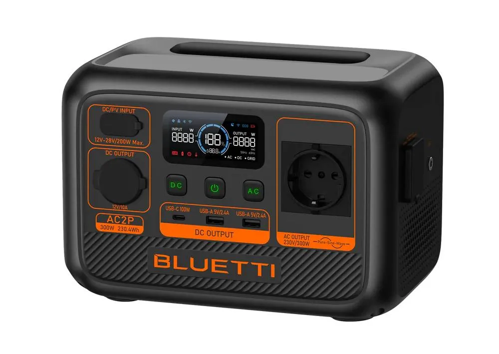 Prijenosni baterijski generator Bluetti AC2P 300W USB-C x1 USB-A x2 12V ...