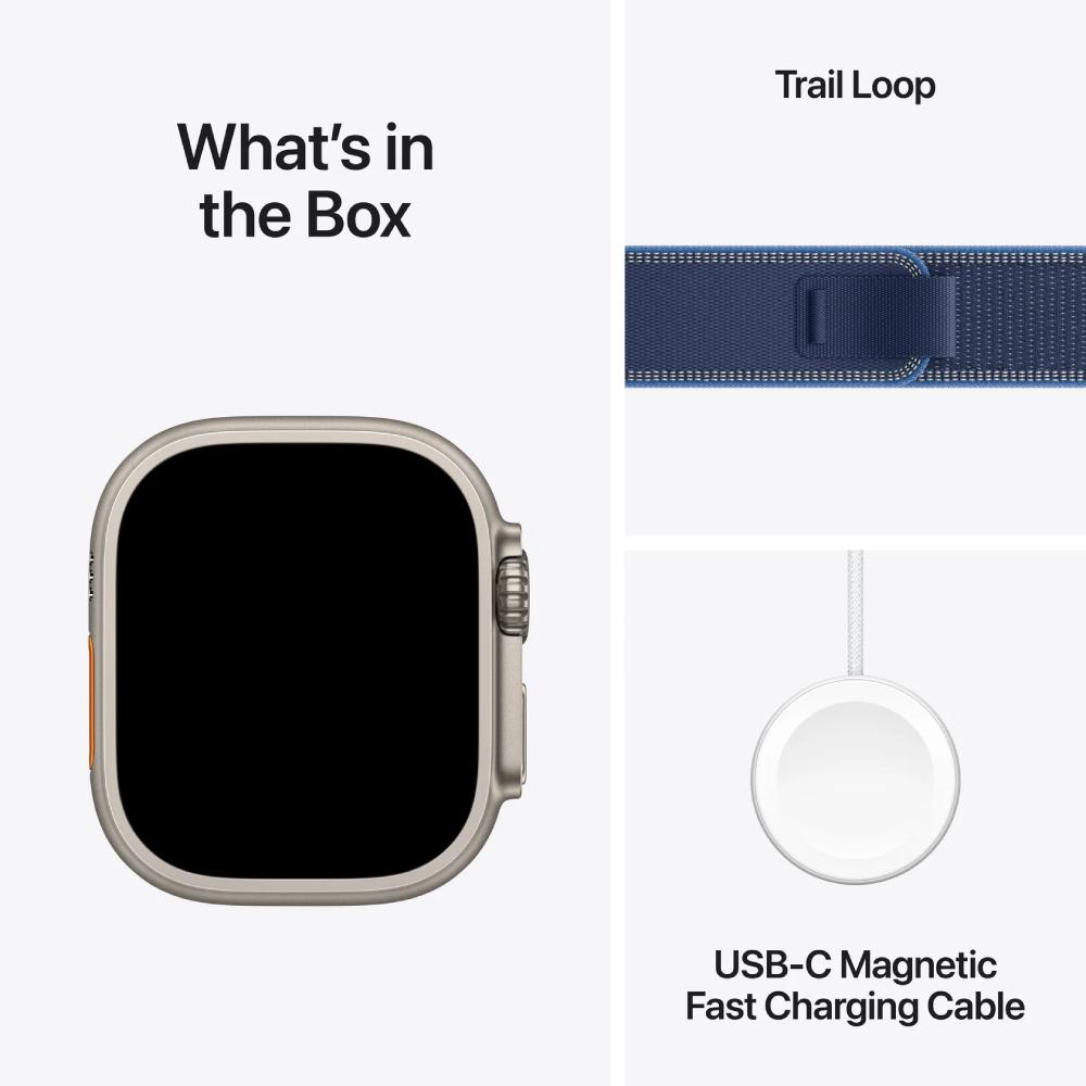 Pametni sat Apple Watch Ultra 3 Cellular 49mm Natural Titanium / Blue ...