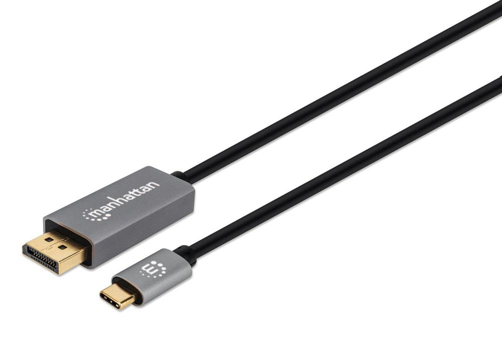 Kabel adapter Manhattan USB C (M) na DisplayPort (M) 2m DP1.4 8K60Hz ...