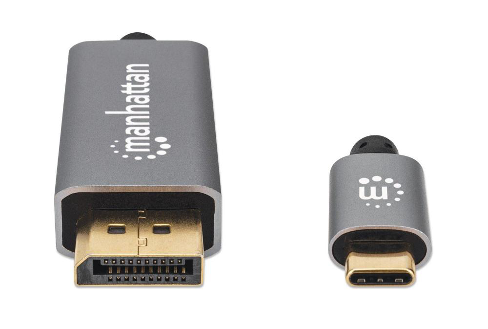 Kabel adapter Manhattan USB C (M) na DisplayPort (M) 2m DP1.4 8K60Hz ...