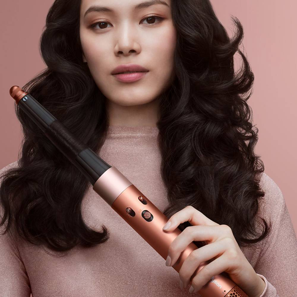 Set za oblikovanje kose / uvijač DYSON Airwrap i.d. Amber Silk/Pink ...